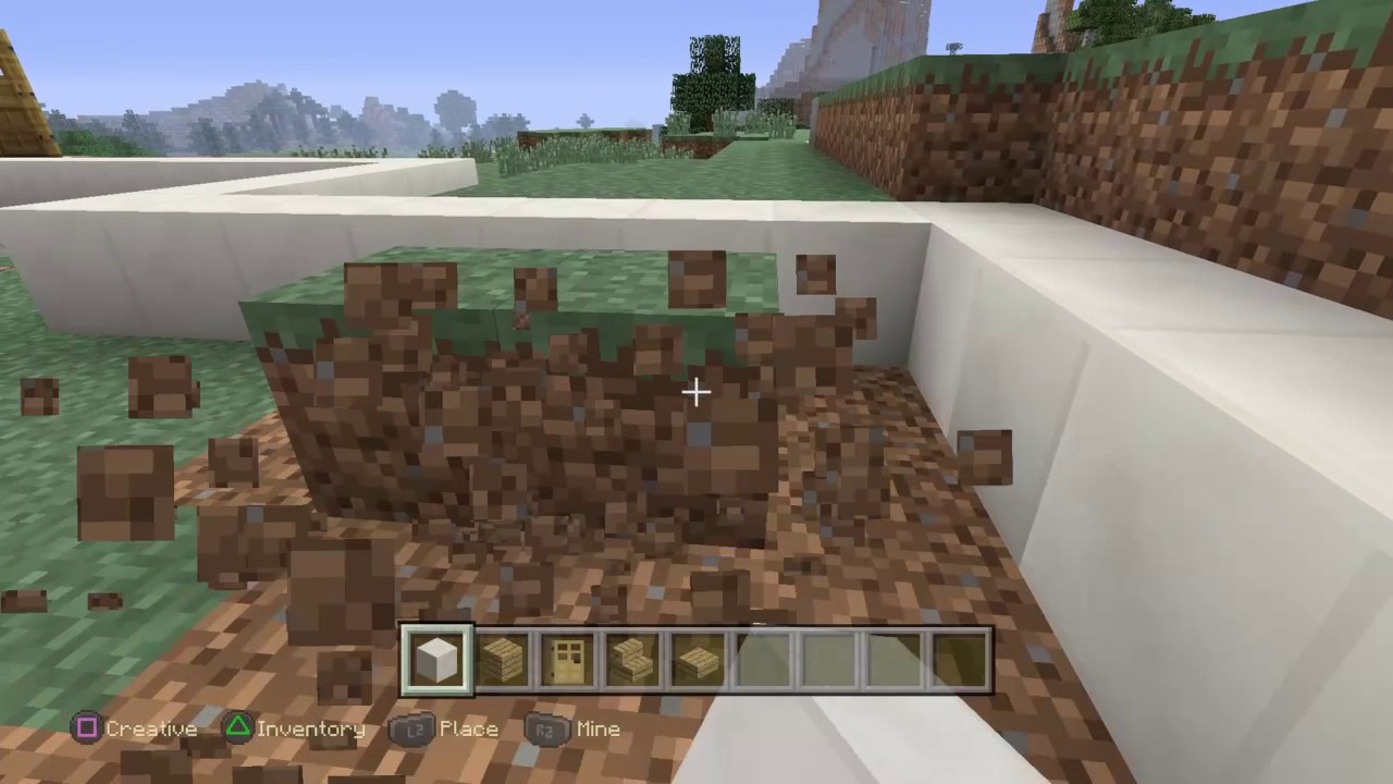 Minecraft PS4 building my house - YouTube