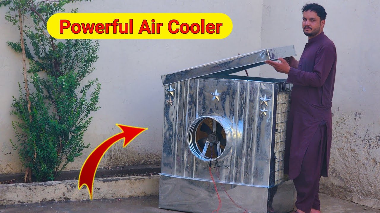 Homemade Powerful Air Cooler #diy - YouTube