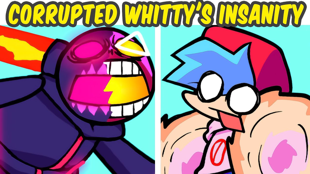 Friday Night Funkin' EVIL Boyfriend VS Whitty's Insanity Unleashed PLUS ...