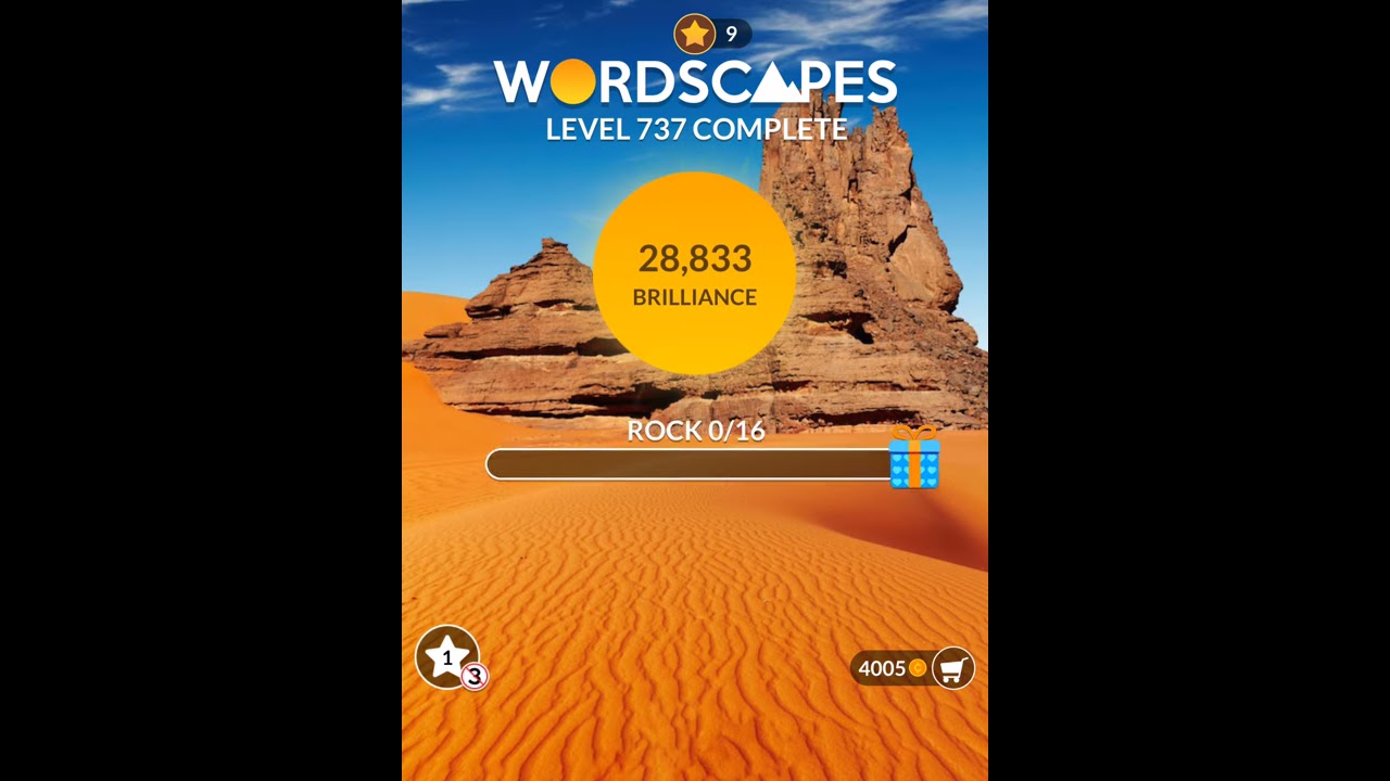 Wordscapes Level 737 Answers - YouTube