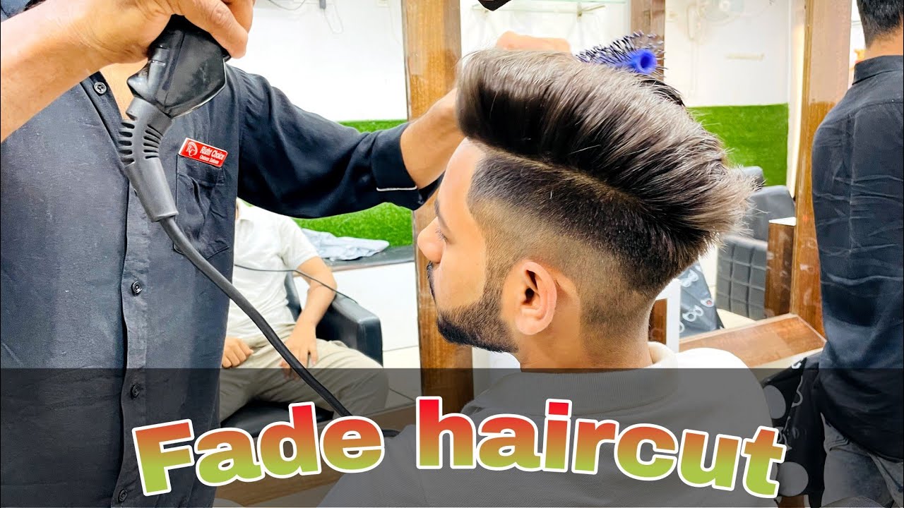 Fade haircut//slop haircut \\right choice unisex salon//#hairstyle # ...