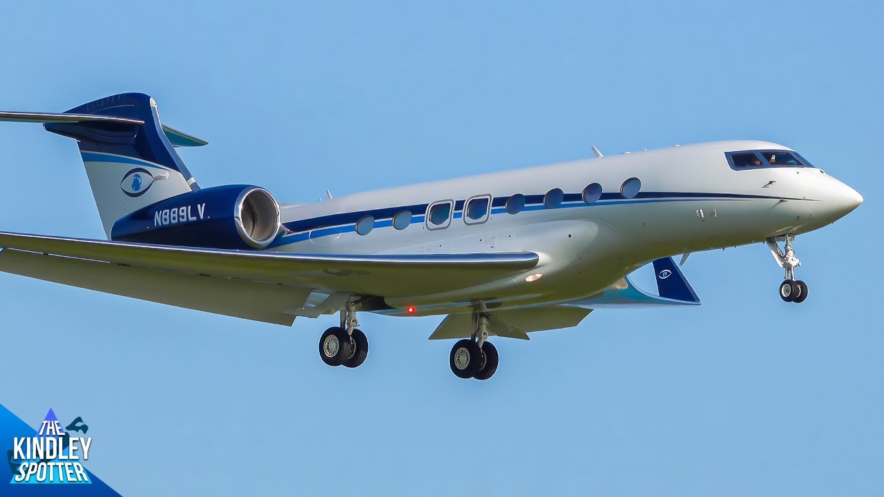 (4K) Amazing Gulfstream BizJets GALORE in Bermuda | G650, G550, G450 ...