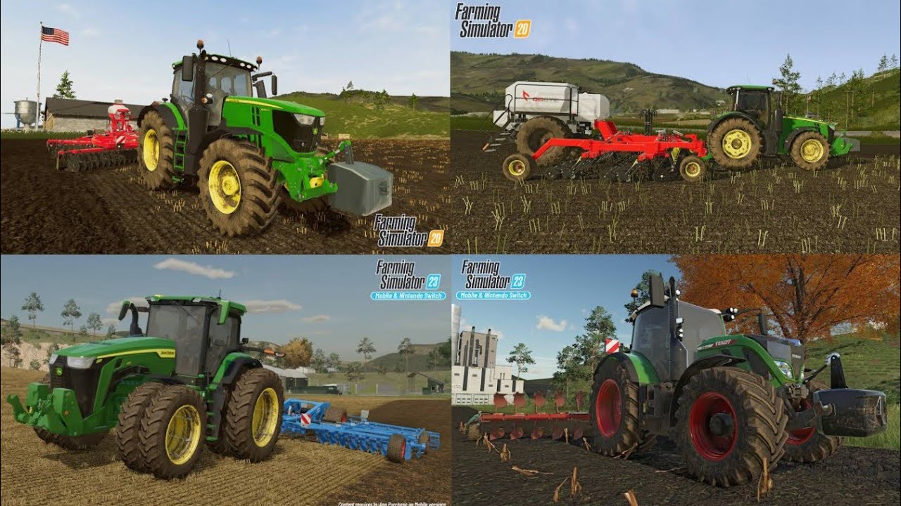 Farming Simulator 20 VS Farming Simulator 23 Very High Graphics - YouTube