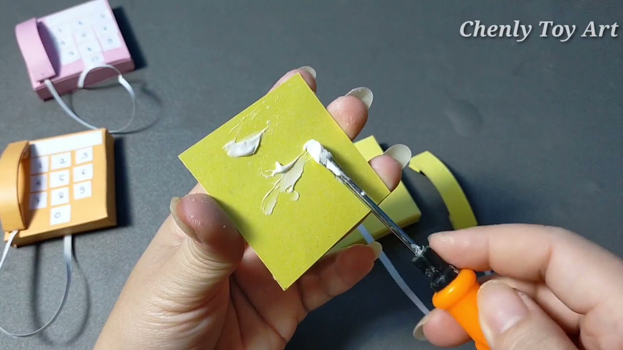 How To Make DIY Telephone Tutorial - Desk Phone Paper Making - Cute ...