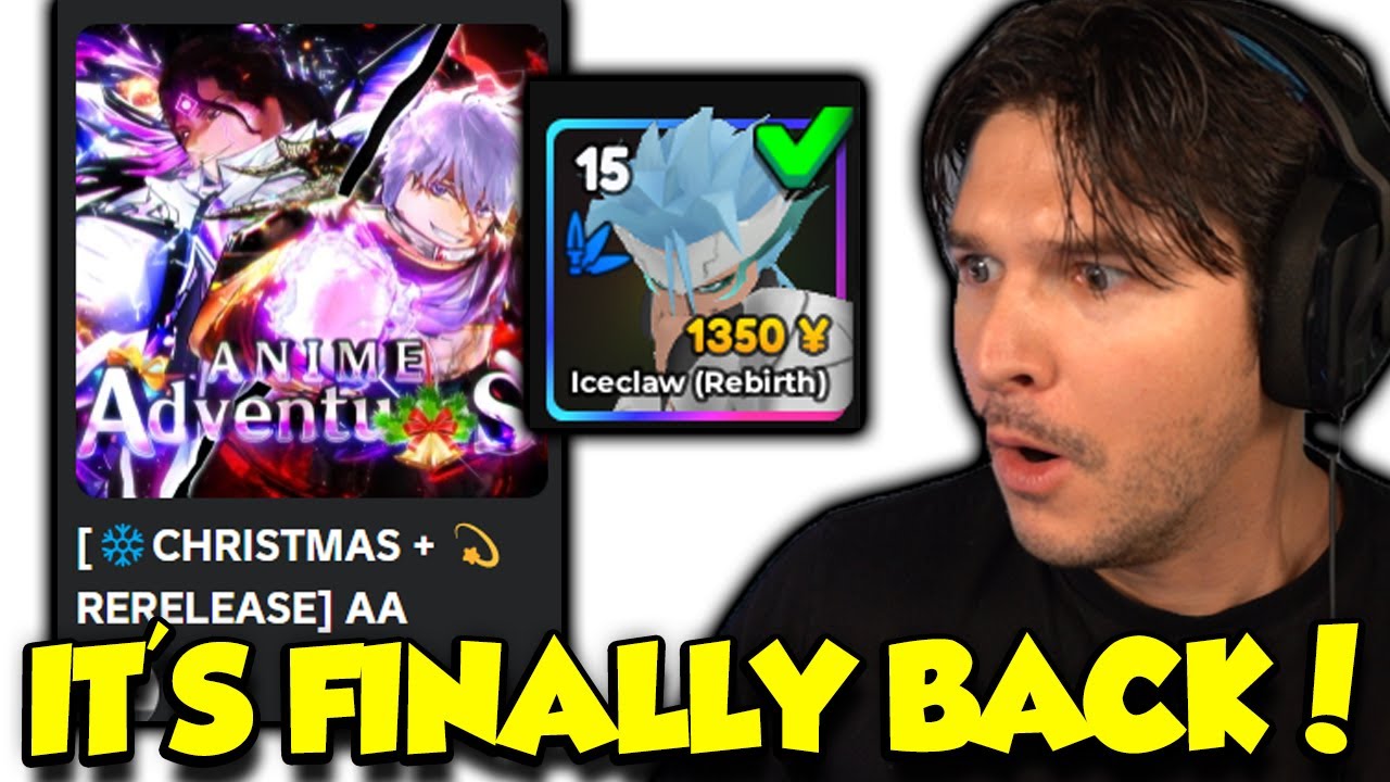 I GOT ICECLAW (REBIRTH) MYTHIC IN ANIME ADVENTURES RE-RELEASE!! - YouTube