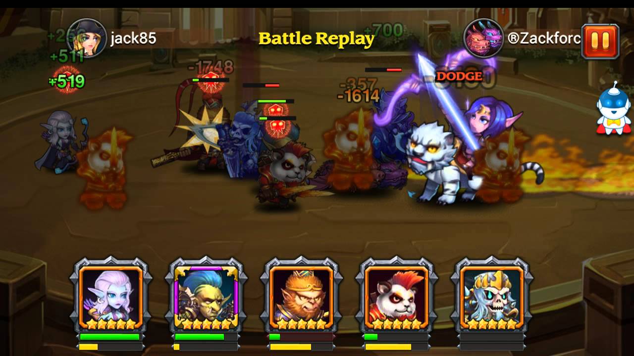 Heroes Charge Best PK battles in Arena Lv 90 - YouTube