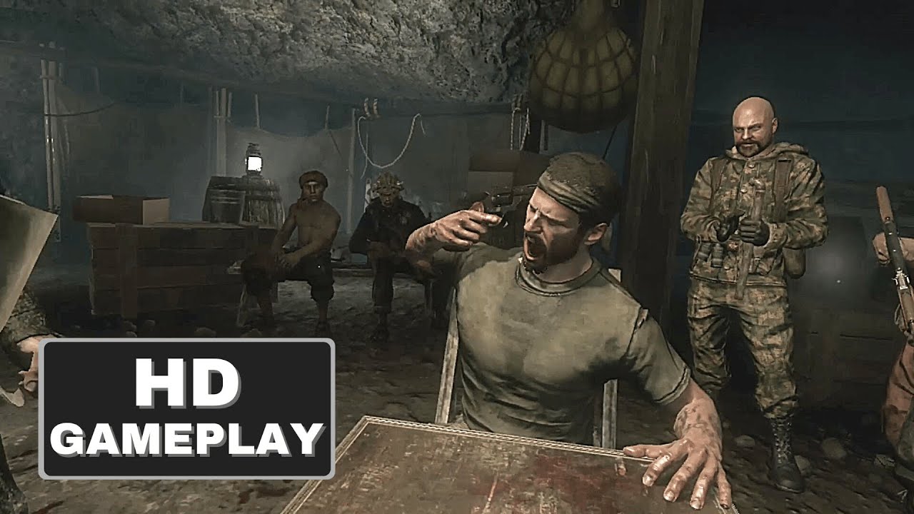 Call of Duty Black Ops: Mason and Woods Play Russian Roulette - YouTube