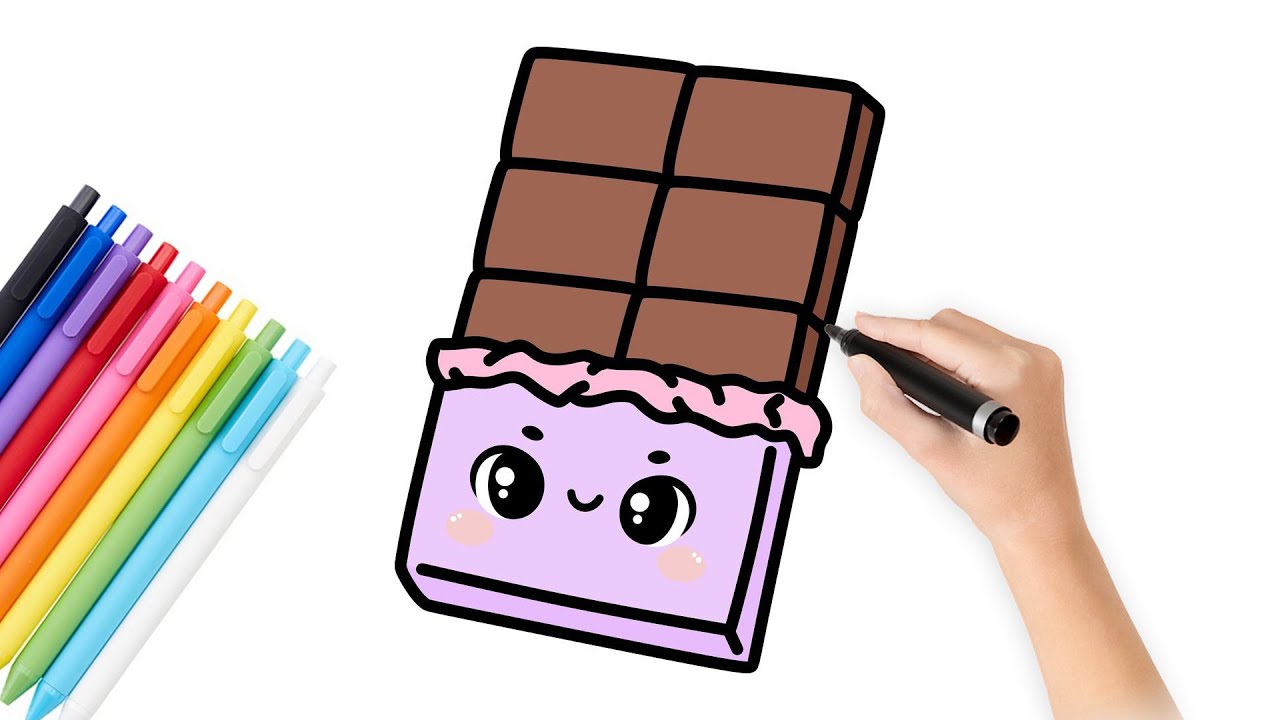 How to draw chocolate || easy drawing for toddlers - YouTube