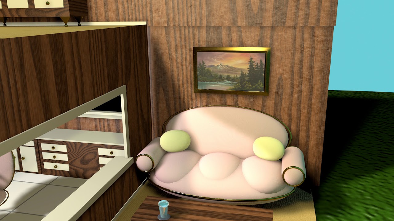 Cinema 4D House - YouTube