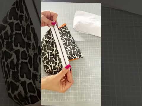 BORSA fai da te | Tutorial Pochette con cerniera - YouTube