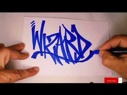 How to Draw Graffiti Name Wizard by Cholowiz13 🎨