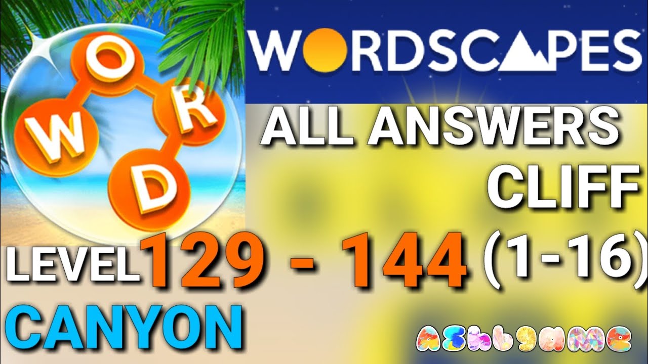 Wordscapes Daily Puzzle Level 129 144 ANSWERS YouTube Wordscapes Daily Puzzle Level 129 144 ANSWERS YouTube