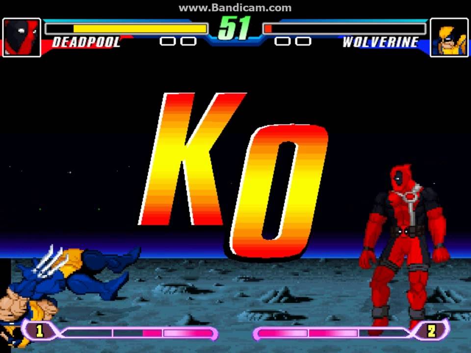 MUGEN Battle #0017 - Deadpool vs Wolverine - YouTube