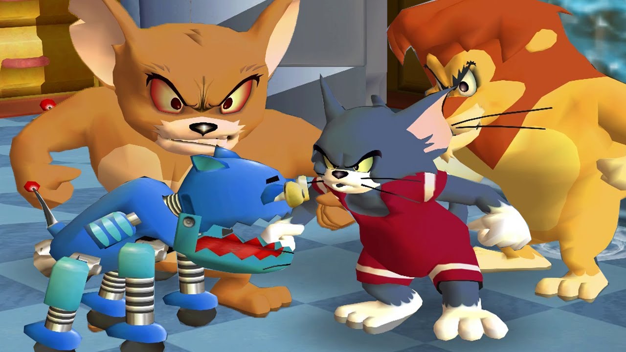 Tom and Jerry in War of the Whiskers Tom Vs Monster Jerry Vs Robot Cat ...