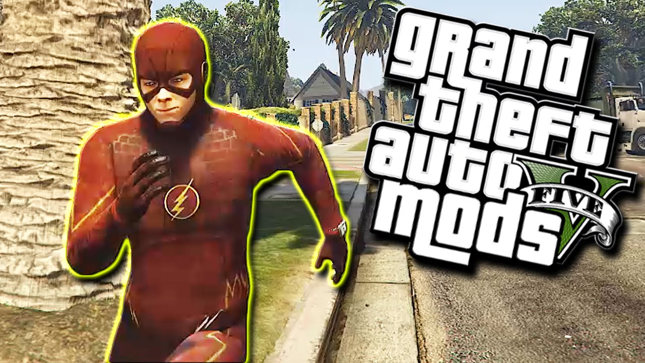 GTA 5 Mods - NEW! THE FLASH MOD! (Grand Theft Auto 5 PC Mods Funny ...