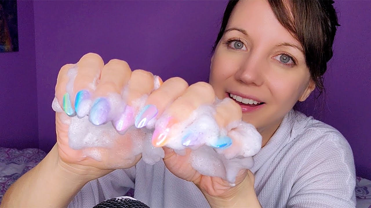 ASMR Fun with Foam (Fizzy tingles, No talking) - YouTube