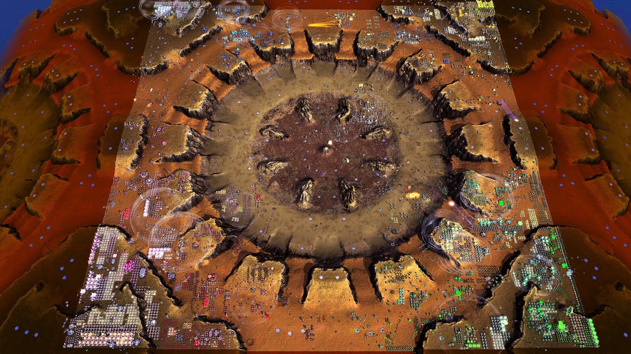 MASSIVE RTS BATTLES - 16 Players & 10K Units - Beyond All Reason - YouTube