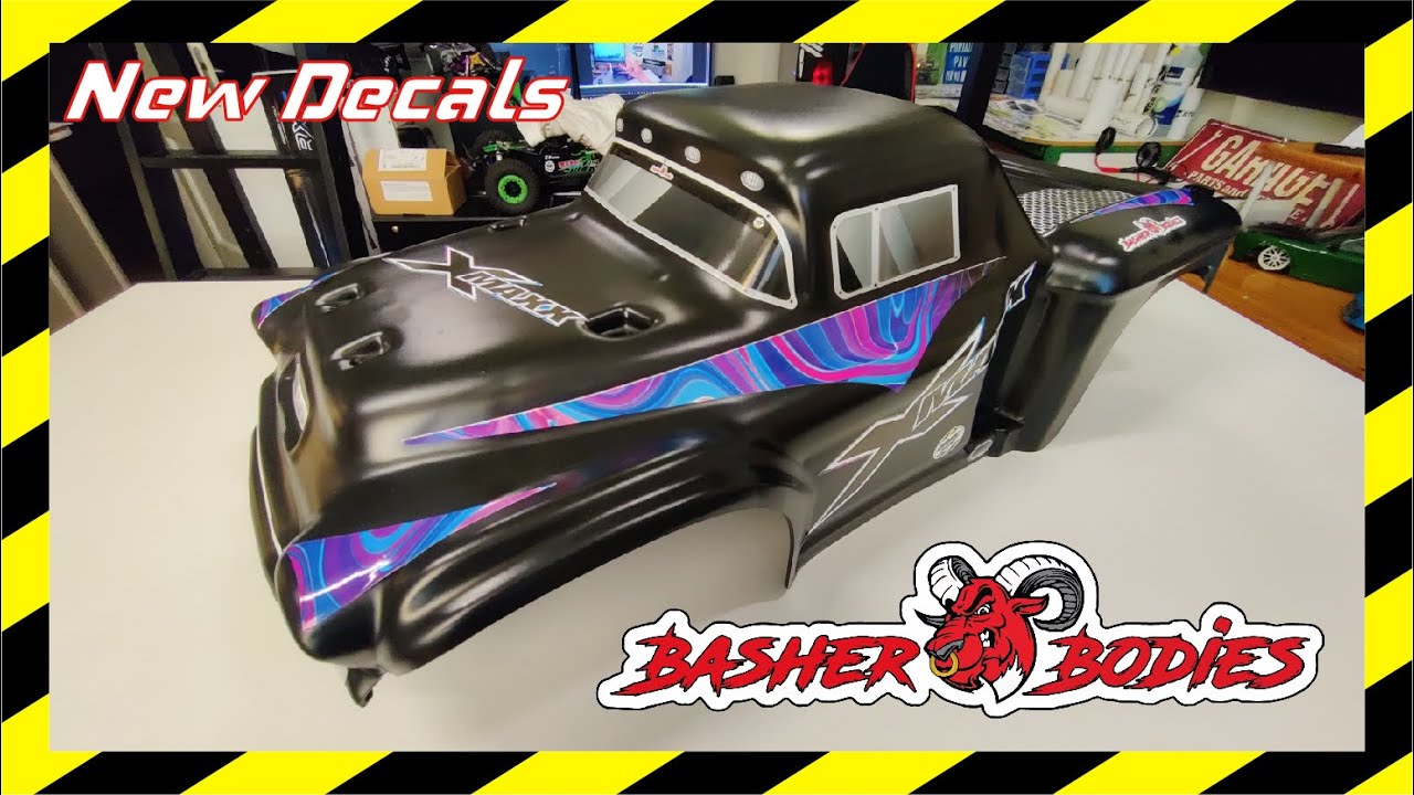 X Maxx body by Basherbodies new set color - YouTube