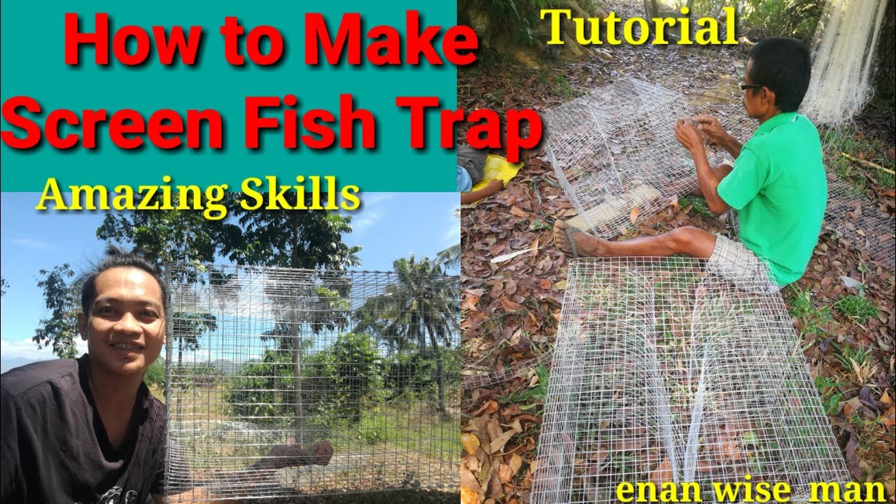 How to Make Screen Fish Trap #tutorial#amazing skills - YouTube