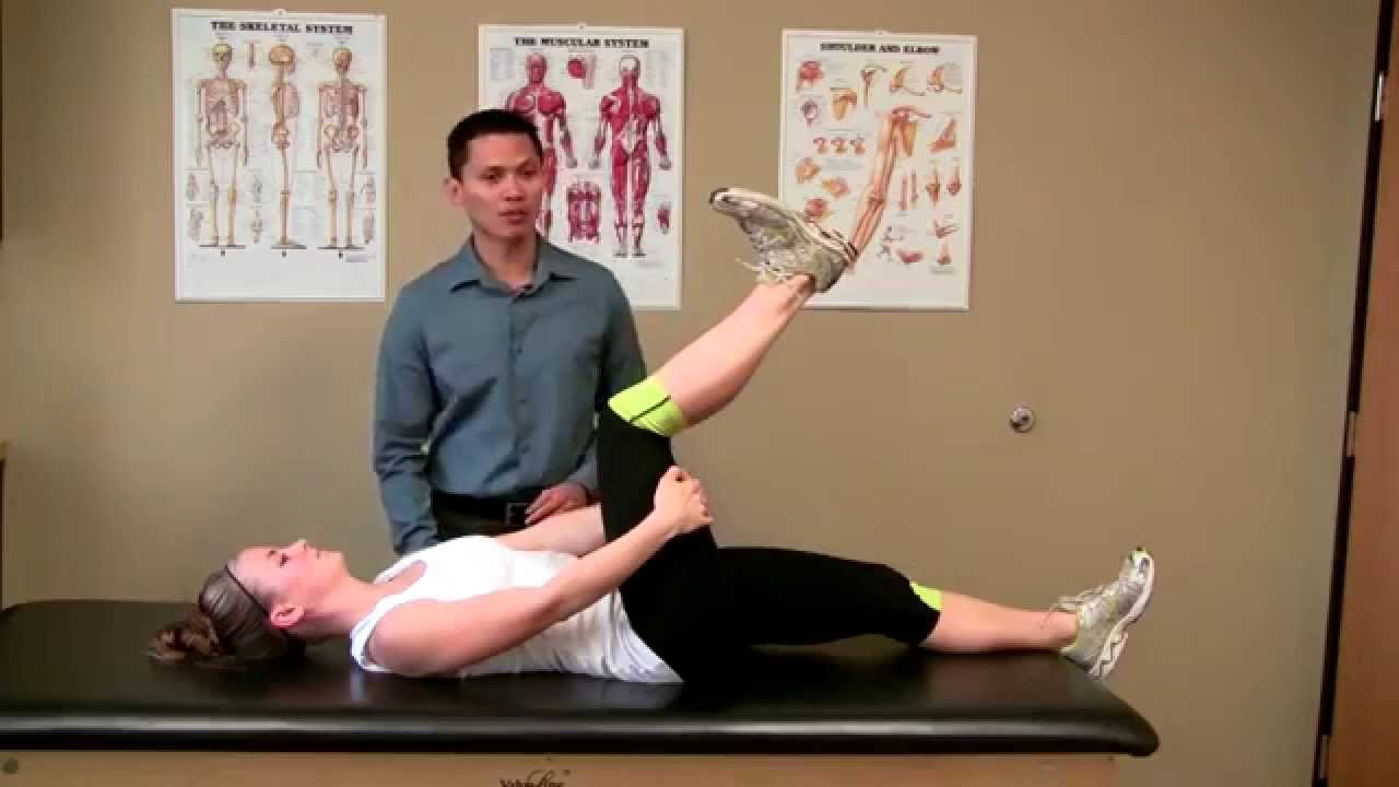 Hamstring Stretch- Active - YouTube