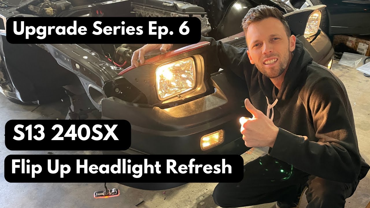 240SX S13 Upgrade Series Ep.6 - Flip Up Headlight Refresh - YouTube