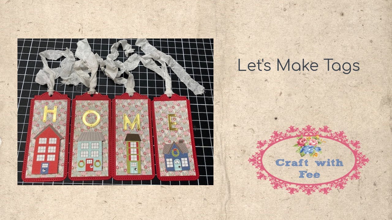 Sit and Craft With Fee - Lets make some tags for a swap - YouTube