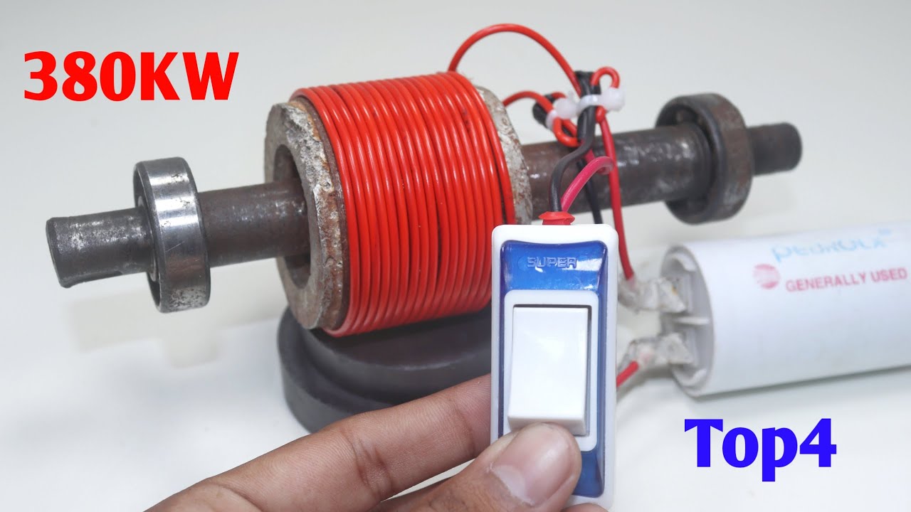 At Home 380KW Free Energy Generator Top4 Homemade Self Running 220V ...