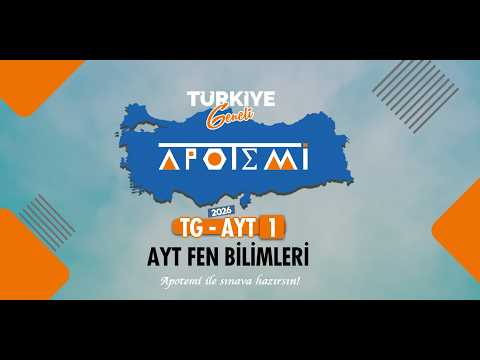 APOTEMİ 2026 TÜRKİYE GENELİ AYT-1 FEN SORU ÇÖZÜMLERİ - APOTEMİ YAYINLARI
