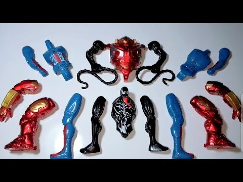 ACTION FIGURE ASSEMBLY OF/ CAPTAIN AMERICA/ HULK BUSTER/ VENOM BLACK ...