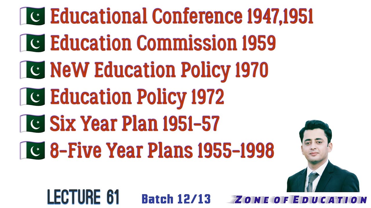 Lec 61 B12 Conference 1947,1951, commission 1959, policy 1970,policy ...