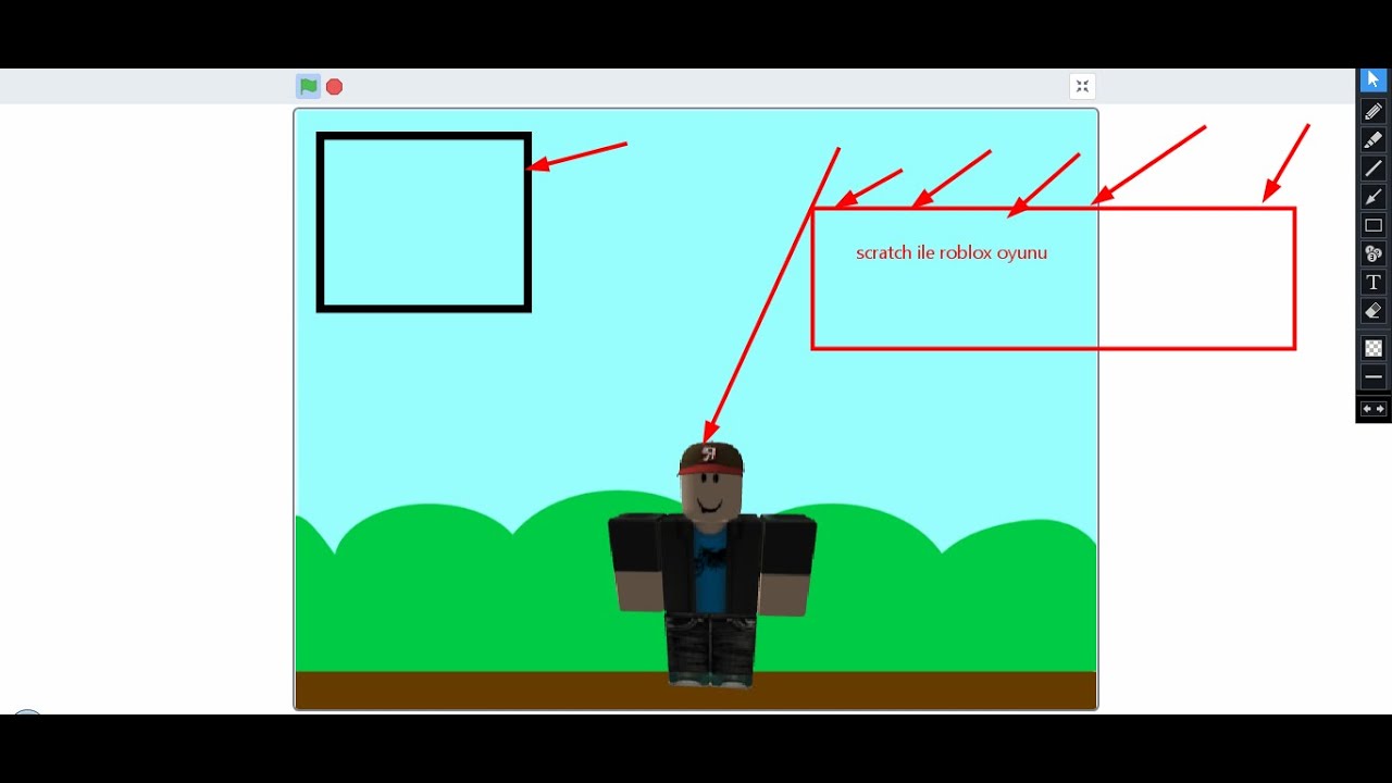 scratch ile roblox oyunu yapımı eşyalar menüler ve efektler - YouTube
