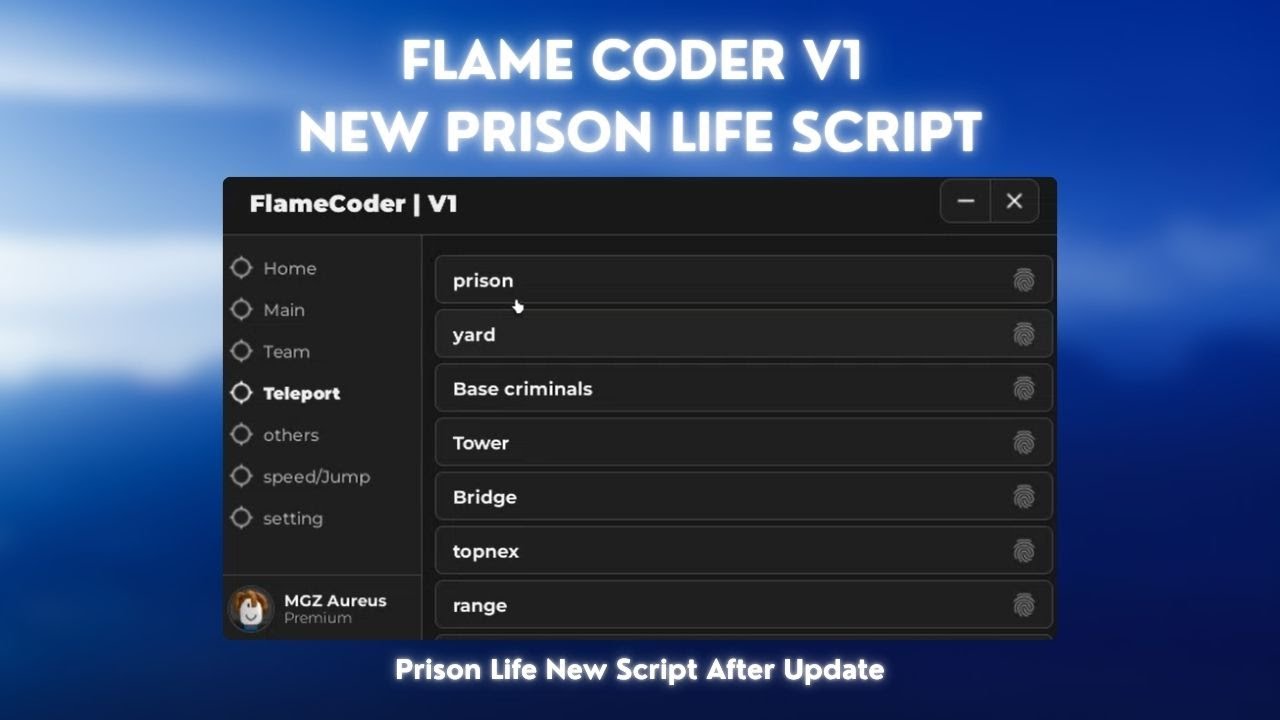 PRISON LIFE SCRIPT | FLAME CODER V1 | NEW UPDATED PRISON LIFE SCRIPT ...