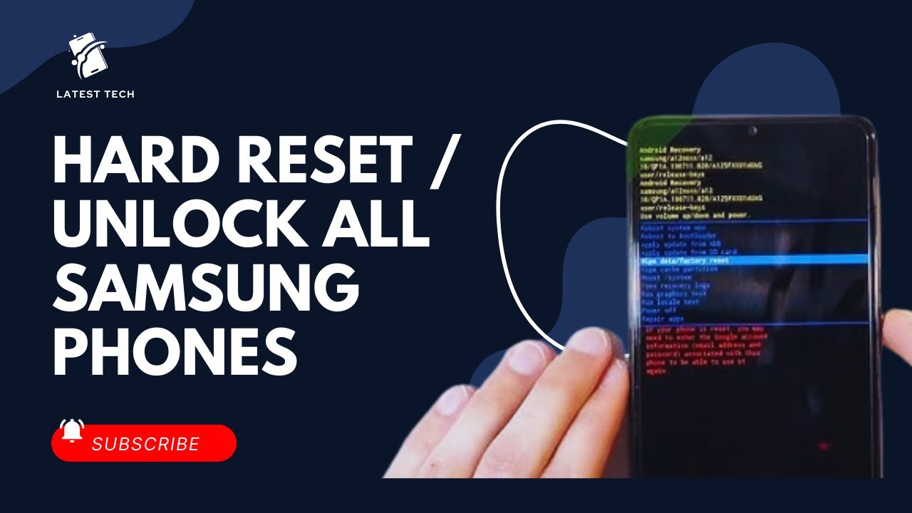 Hard Reset All Samsung Phones | Factory Reset Samsung Pattern Password ...