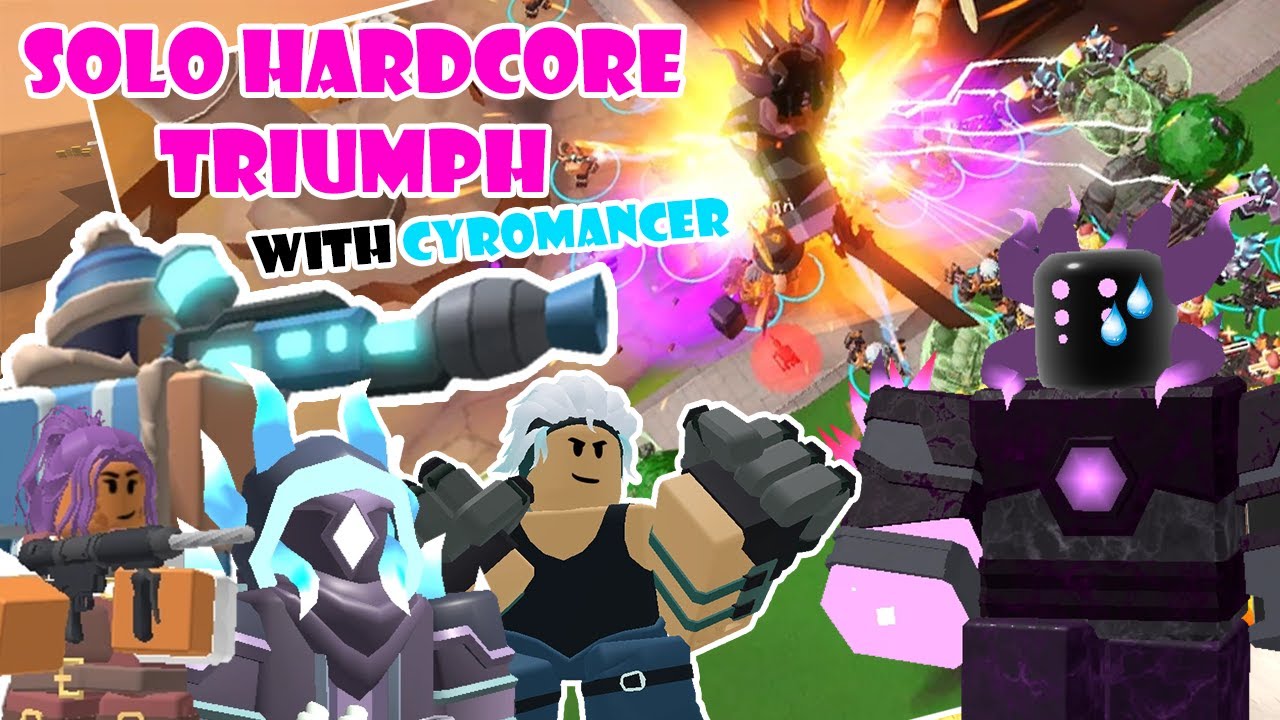 SOLO HARDCORE TRIUMPH with Cyromancer (ECOLESS) | Roblox TDS - YouTube