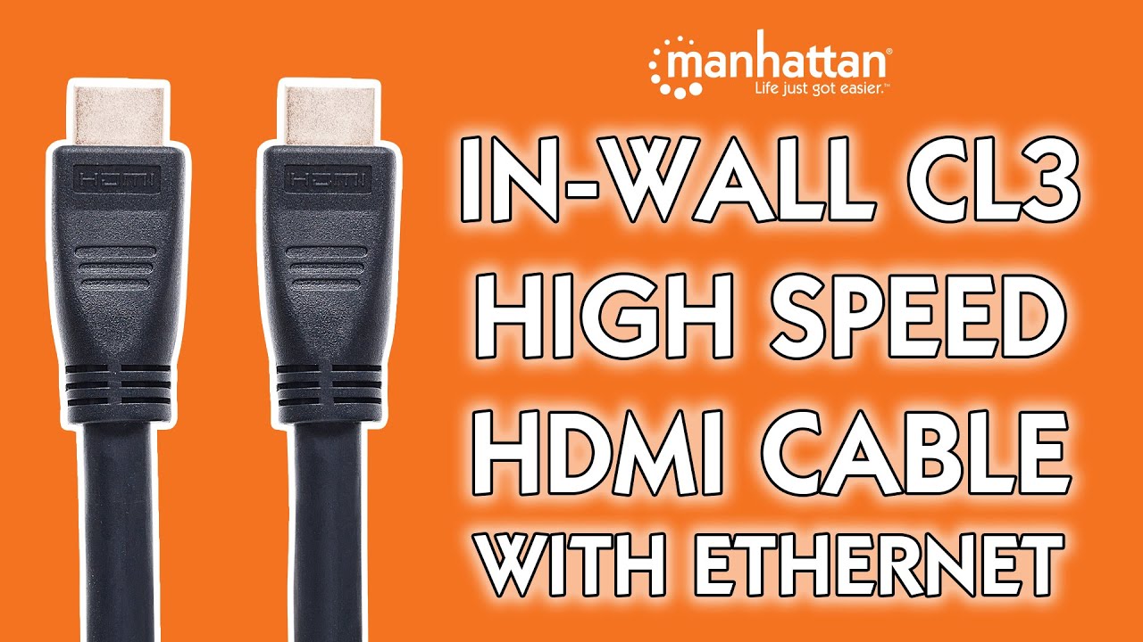 In-wall CL3 High Speed HDMI Cable - YouTube