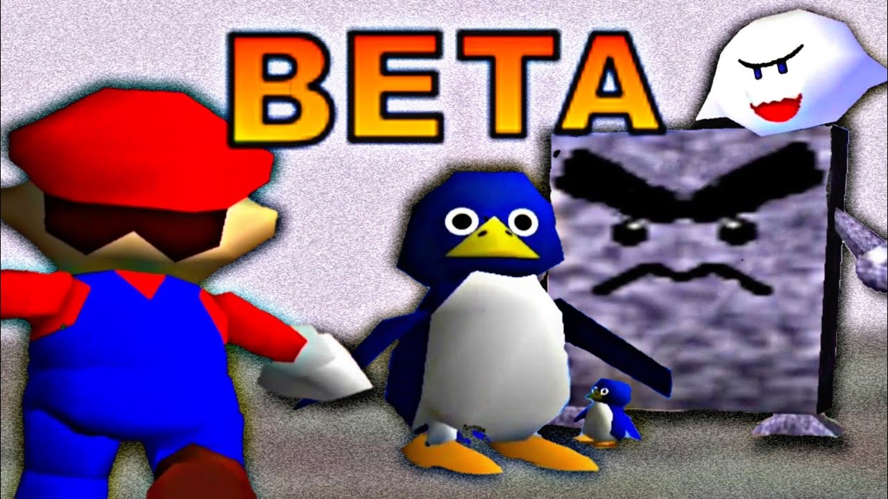 The FULL Beta Of Super Mario 64 (1995 build) - YouTube