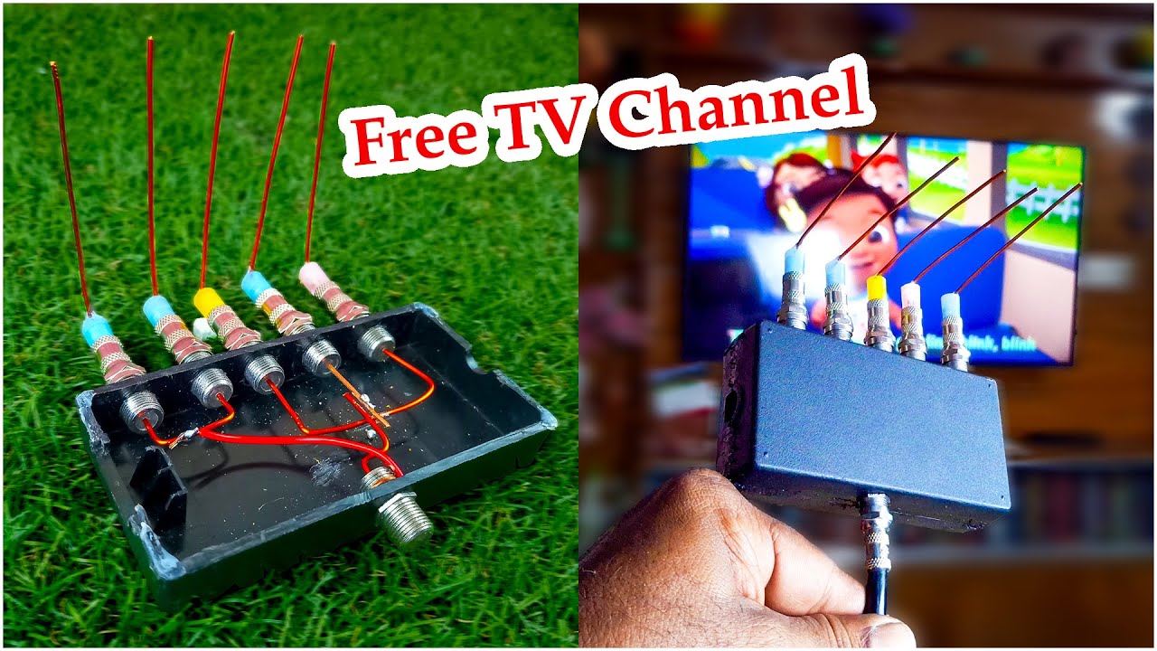 This man is a Genius! make antenna and Watch Channels from all Over the ...