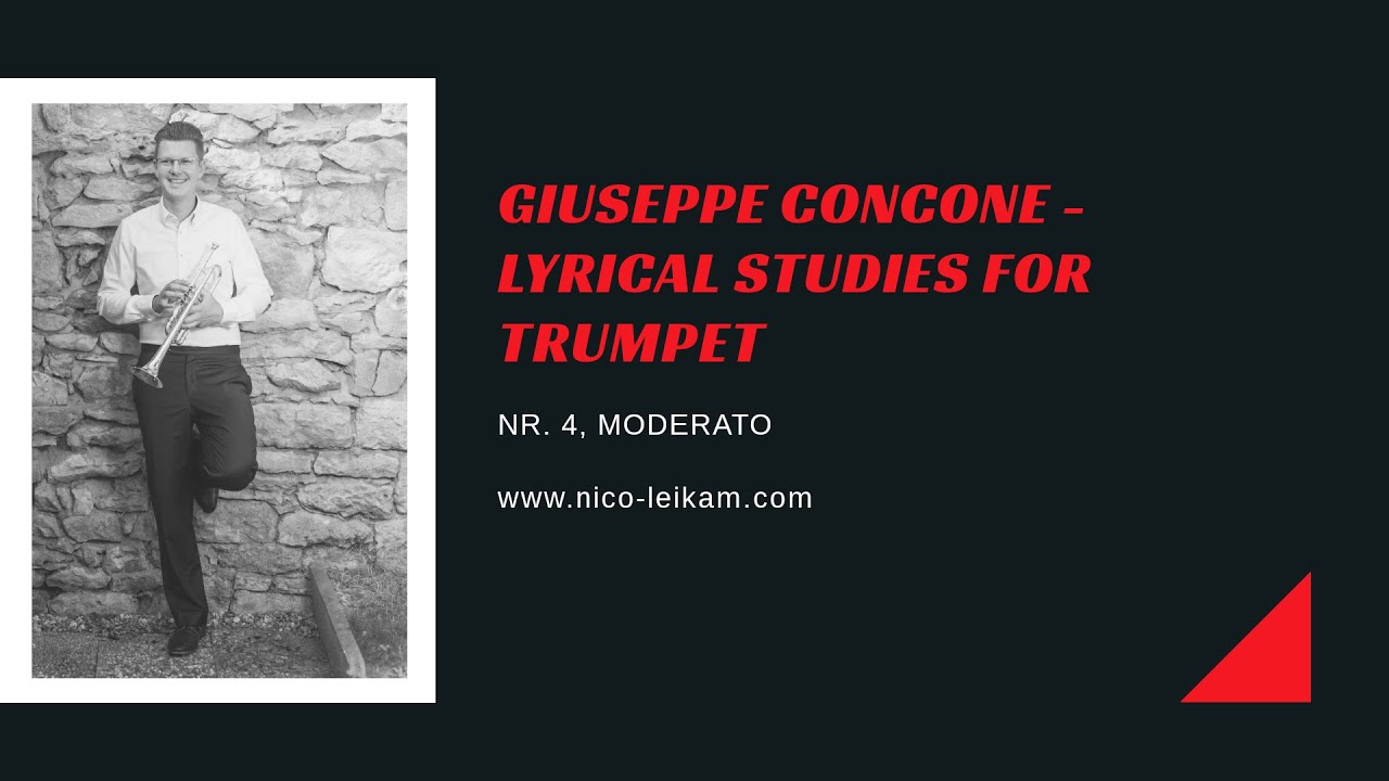 Giuseppe Concone - Nr. 4, Moderato | Trompete üben | Etüde | Übung ...