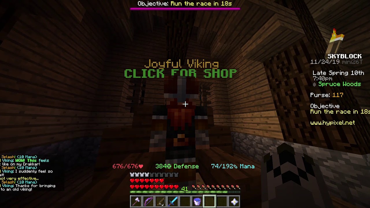 Minecraft Hypixel Skyblock| How to unlock viking shop! - YouTube