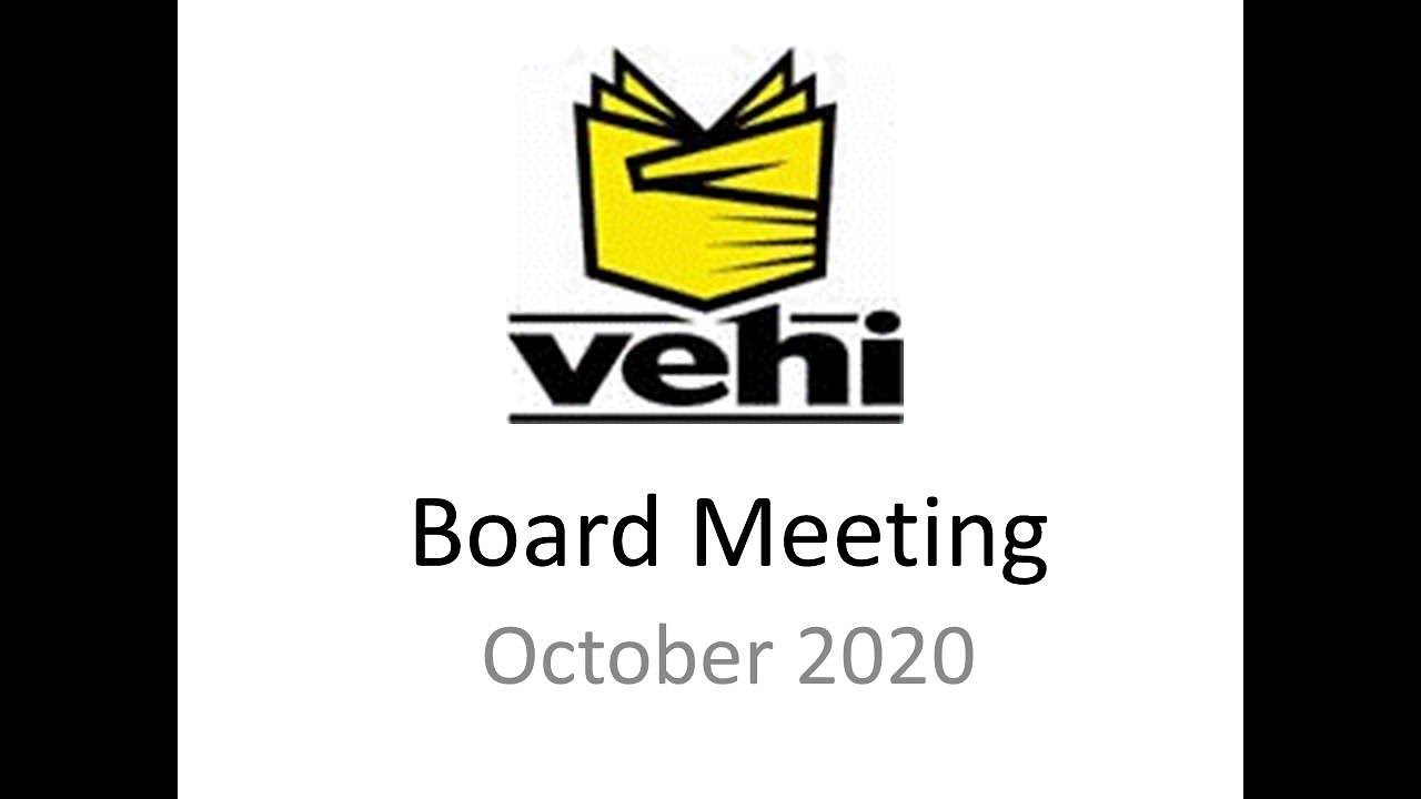 VEHI October 2020 - YouTube