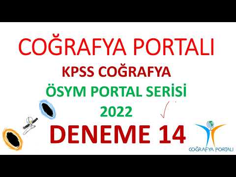 COĞRAFYA PORTALI  SERİSİ 2022  DENEME 14  - ULUTAŞ