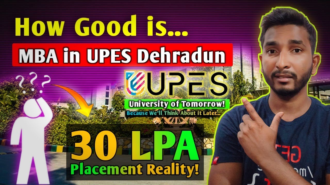 Why MBA from UPES Dehradun: Placement Reality ⋮ Top MBA College in ...