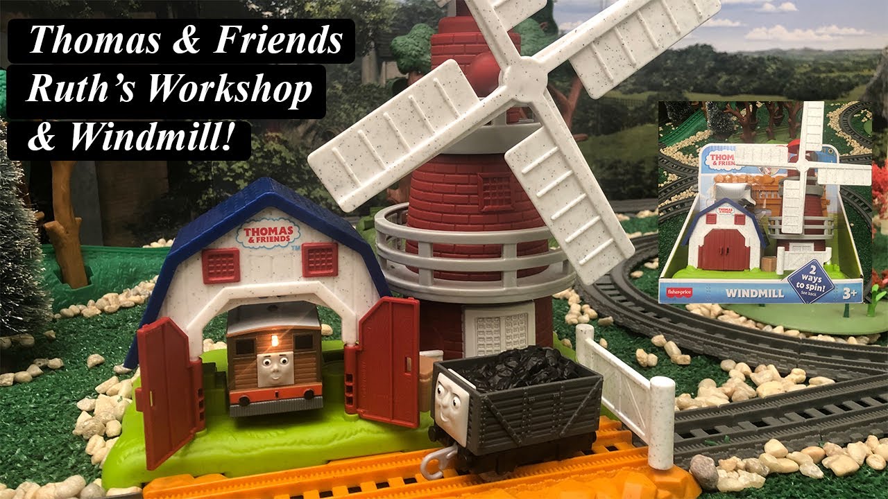 Thomas and Friends Toy Trains-Ruth's Workshop & Windmill! - YouTube
