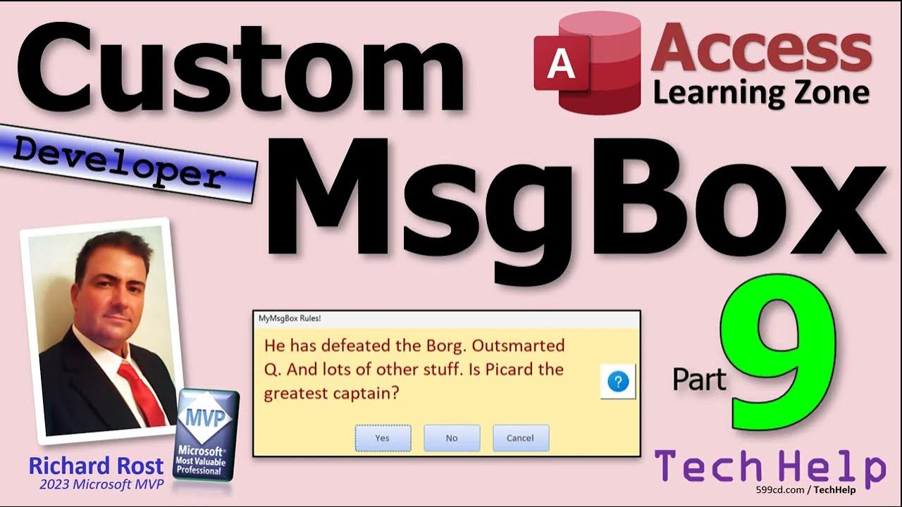 Create a Custom Dynamic MsgBox in Microsoft Access Using VBA. Part 9 ...