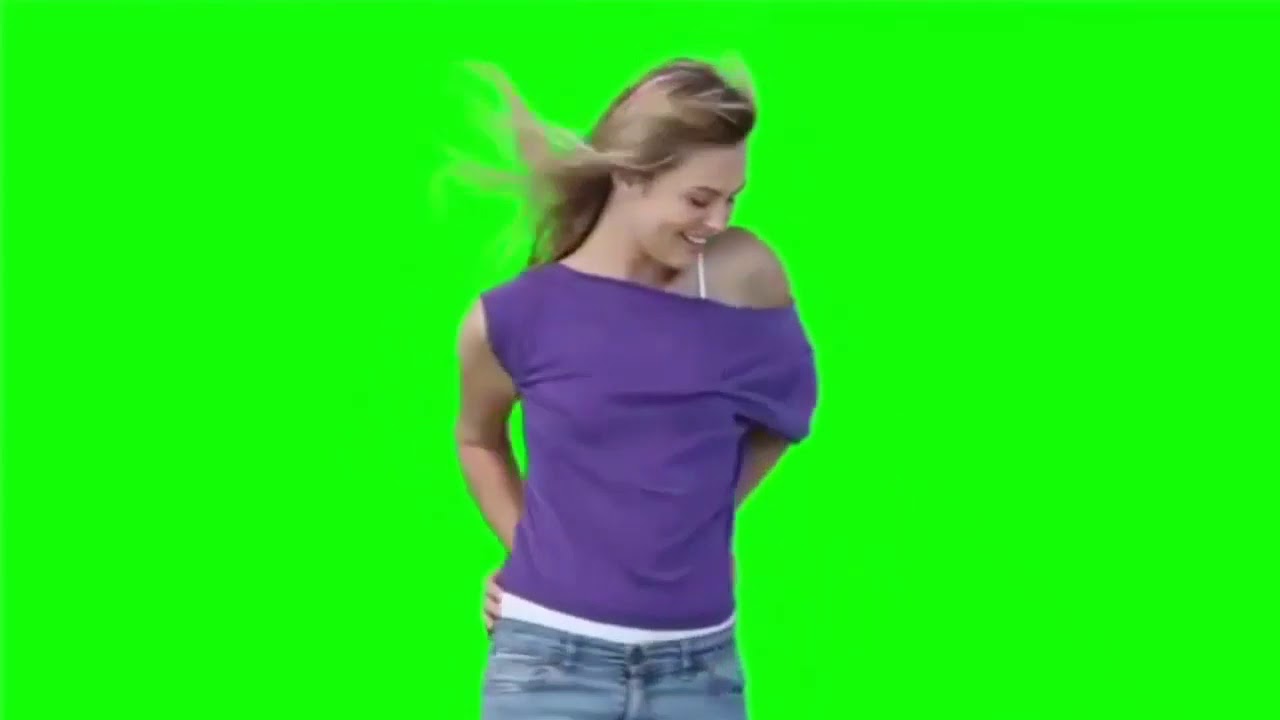 Beautiful Girl | Green Screen | Chroma Key - YouTube