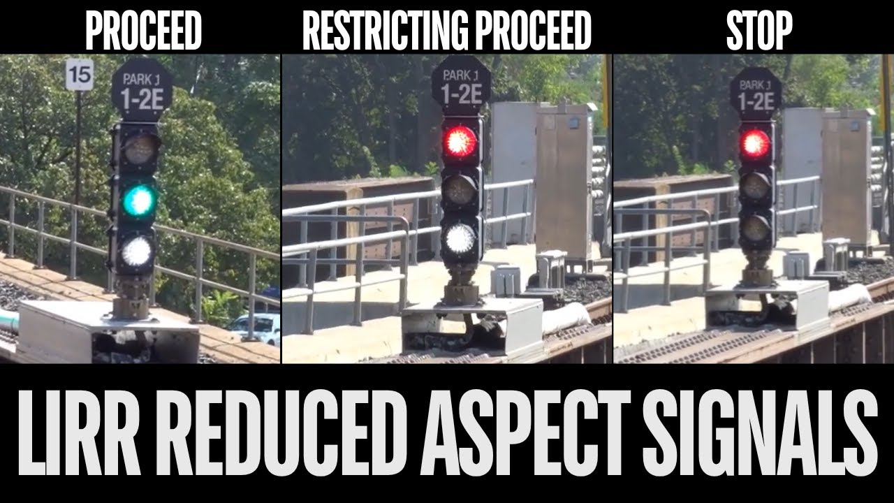 LIRR PARK Interlocking Signal 1-2E Aspects - Reduced Aspect Signal ...