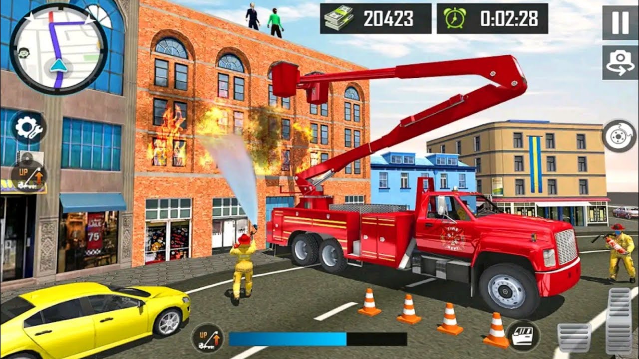 FireFighter 🚒 Fire Truck Driving Games - Real Fire Truck Driving ...