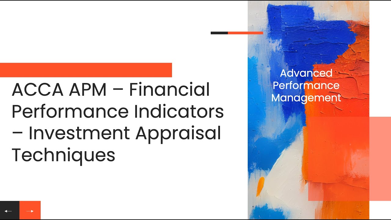 ACCA APM - Financial Performance Indicators - YouTube