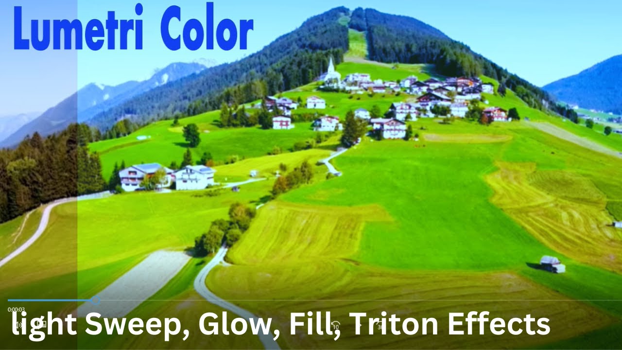 Lumetri Color, Light Sweep, Glow, Triton Effects - YouTube