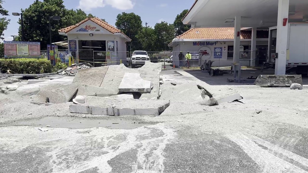 Video captures aftermath of explosion at Hallandale Beach gas station ...